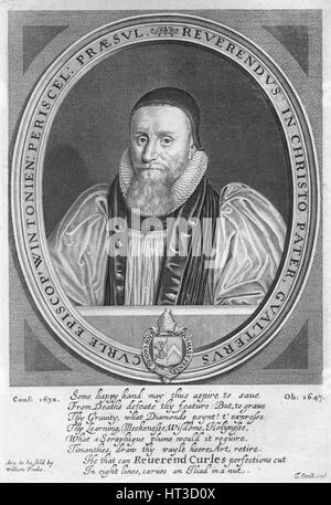 Walter Curle, Vescovo di Winchester, teologo inglese. In cappello di ...