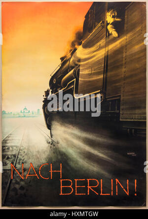 Deutsche Reichsbahn o Reich tedesco Railway. Ferroviaria nazionale ...