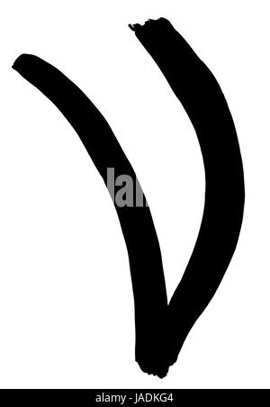 Cartello Nu. Lettera Nu, simbolo dell'alfabeto greco, sfondo rosso ...