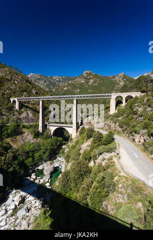 Francia, Haute Corse, vivario, Pont du vecchio (vechju), ponte ...
