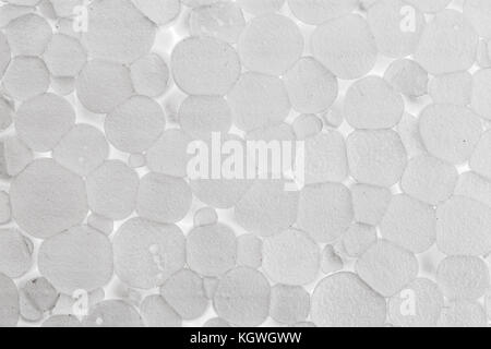 Texture di isolante termico styrofoam close-up. Struttura in plastica ...