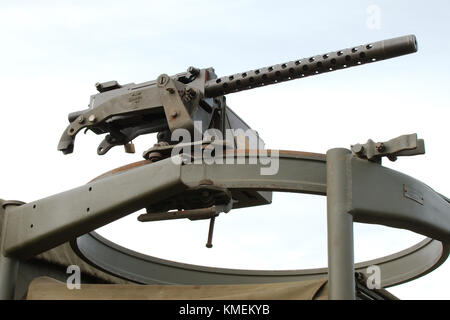 Guerra Mondiale 2 storico era M1919 Browning mitragliatrice montata su ...