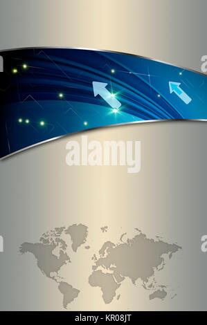 Cartina del mondo con le frecce Foto stock - Alamy