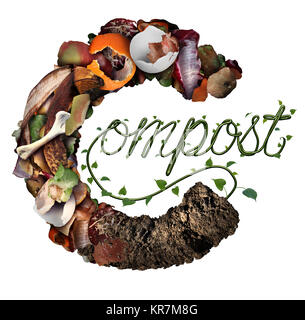 Compost Il simbolo del ciclo di vita e il simbolo di una fase di ...