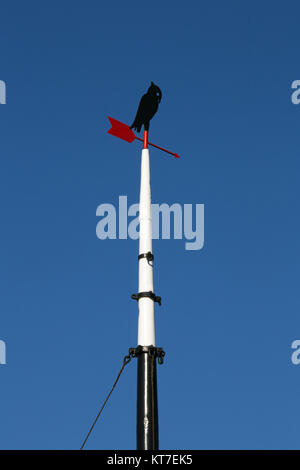 albero con uccello stilizzato e paletta del vento Foto stock - Alamy