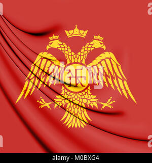 Aquila bizantina, Bandiera di Paleologo dinastia Foto stock - Alamy