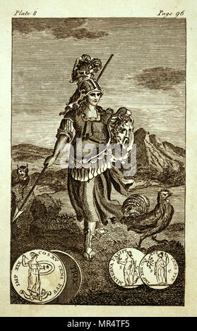 Athena. Dea della antica religione greca. Ii secolo D.C. Statua. Museo ...