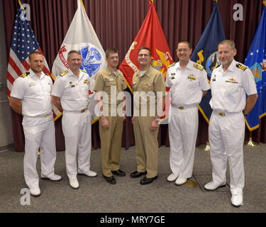 Royal Australian Navy Commodore Peter Leavy speak at a press conference ...