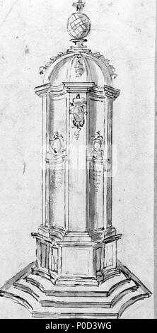 7 Cornélis Vander Veeken, Projet de monument funéraire pour un chef ...