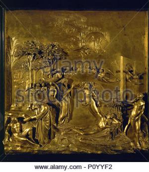 La creazione di Adamo ed Eva, tentazione sollievo da Wiligelmo ...