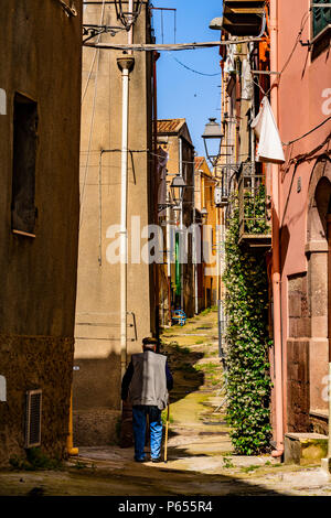 Italia Sardegna Bosa,centro storico, Casa Deriu museo,Melkiorre Melis ...
