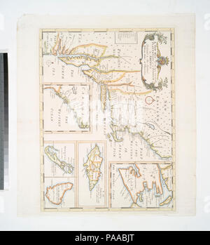 Una nuova mappa delle più notevoli piantagioni degli inglesi in America ...