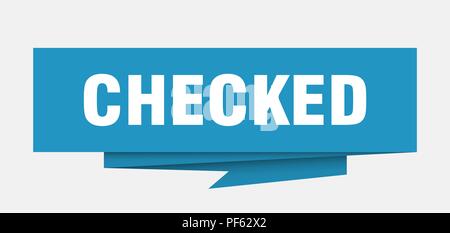 Verifica segno. Verifica carta origami discorso bolla. Verificato tag ...