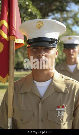 Stati Uniti Marine Corps PFC. Anthony Vega, onore graduate per plotone ...