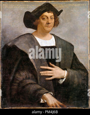 Ritratto di Cristoforo Colombo - di Sebastiano del Piombo, 1519 Foto ...