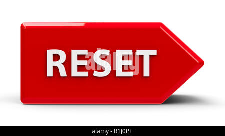 Icona di ripristino. Pulsante Internet su sfondo bianco Foto stock - Alamy