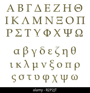 3d golden lettera greca delta Foto stock - Alamy