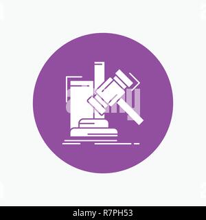 Giudice martello di legno. Martello in stile cartoon. Cerimoniale di un ...