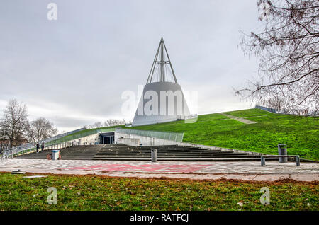 L'entrata dell'edificio della biblioteca di Delft University of ...