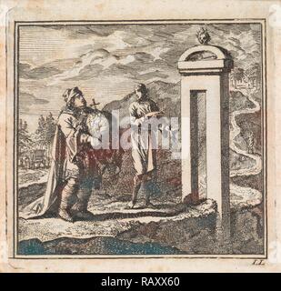 Per il cancello stretto, che conduce alla strada stretta, l'uomo con il ...