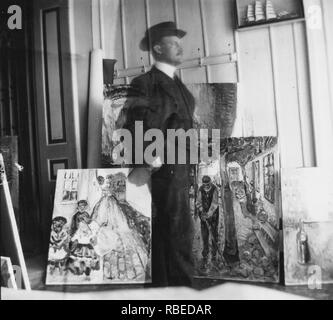 EDVARD Munch (1863-1944) pittore norvegese. 'SELF-ritratto con braccio ...