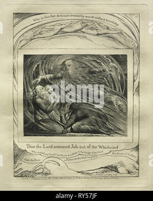 Poi il Signore rispose a Job Out of the Whirlwind, 1825, William Blake ...