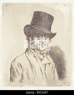 Ritratto del pittore Wouterus de Nooy, a destra con cappello., Ritratto ...