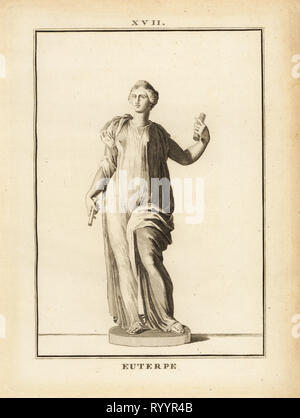 Euterpe, la musa della musica nella mitologia greca Foto stock - Alamy