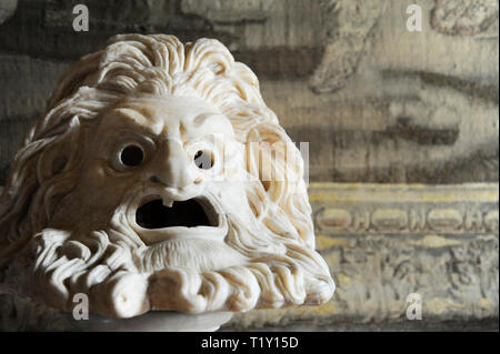 Maschere. Mosaico della tragedia greca maschera, dalla ristrutturazione ...