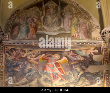 Caduta di ribellarci angeli, storia di St Michael, Spinello Aretino ...