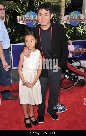Jet Li e la figlia Jane Li Los Angeles Premiere di "La mummia: la Tomba ...