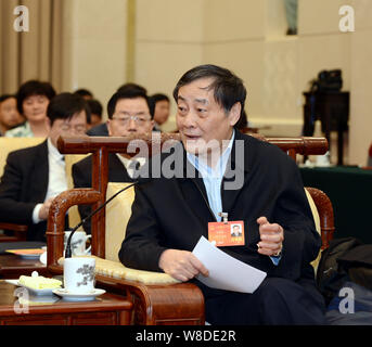 --FILE--Zong Qinghou, presidente del gruppo Wahaha, è visto nel corso ...