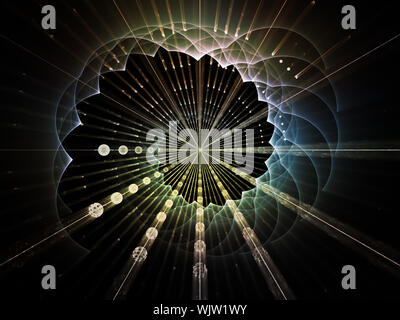 La simmetria radiale serie. Interazione di elementi frattali in materia ...