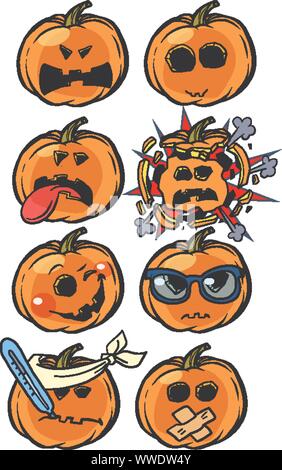 Retrò gli Emoji rabbia emozioni di rabbia viso maschile Immagine e ...